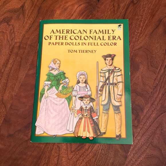 Toys | 1983 Uncut American Family Of The Colonial Era Paper Dolls By ...